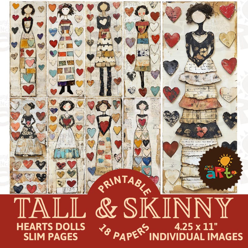 Tall and Skinny Valentine Journal - Etsy