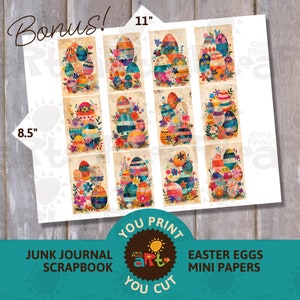 Brightly Colored Easter Eggs Craft Background Printable Holiday Page ...