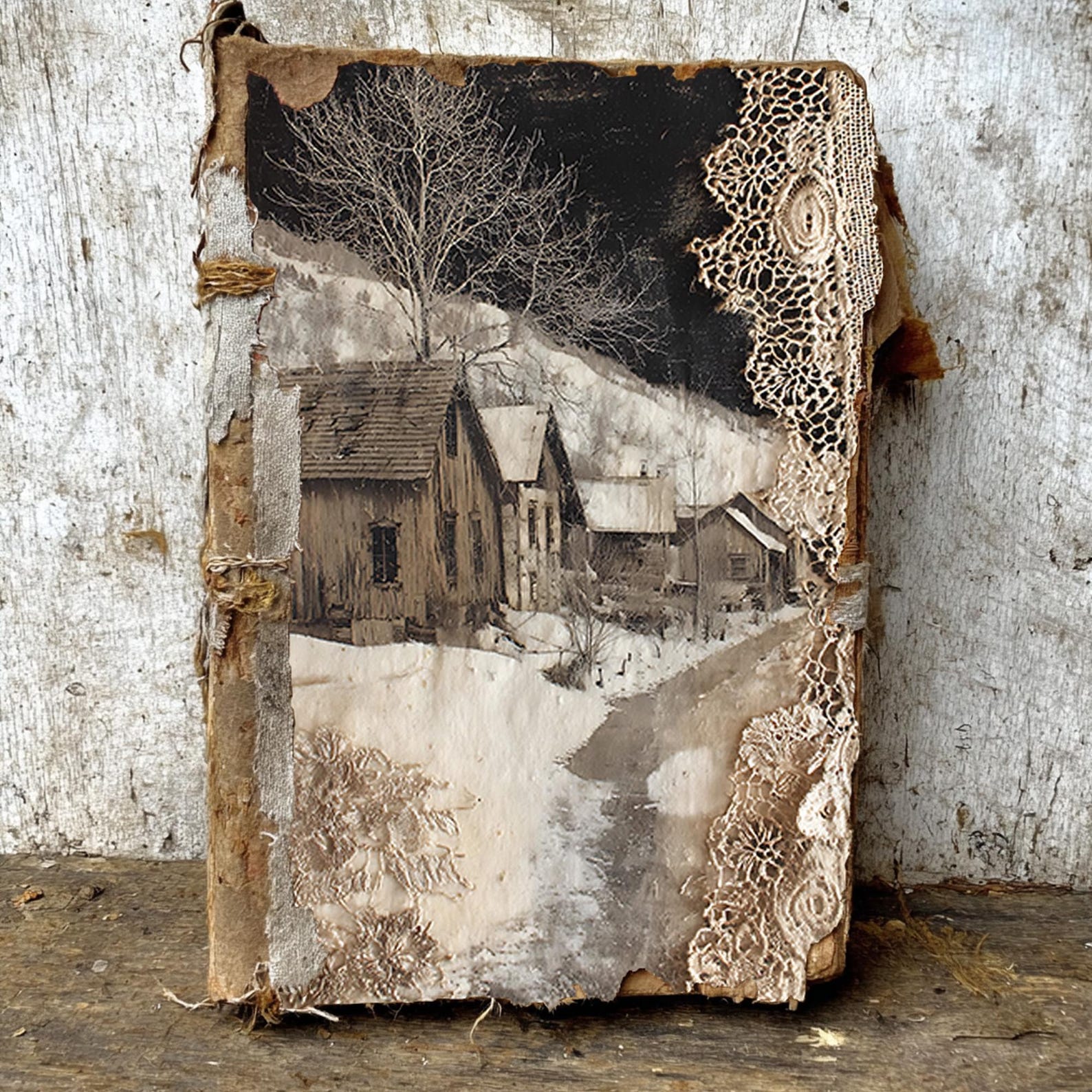 Rustic Cabin Collage Printable: Junk Journal Ephemera Kit (digital ...