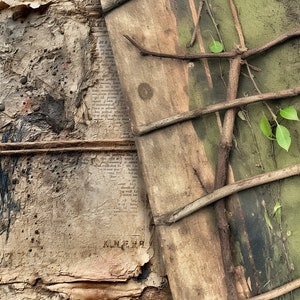 15 Rustic Assemblage Paper Collage Printable Junk Journal Half Papers ...