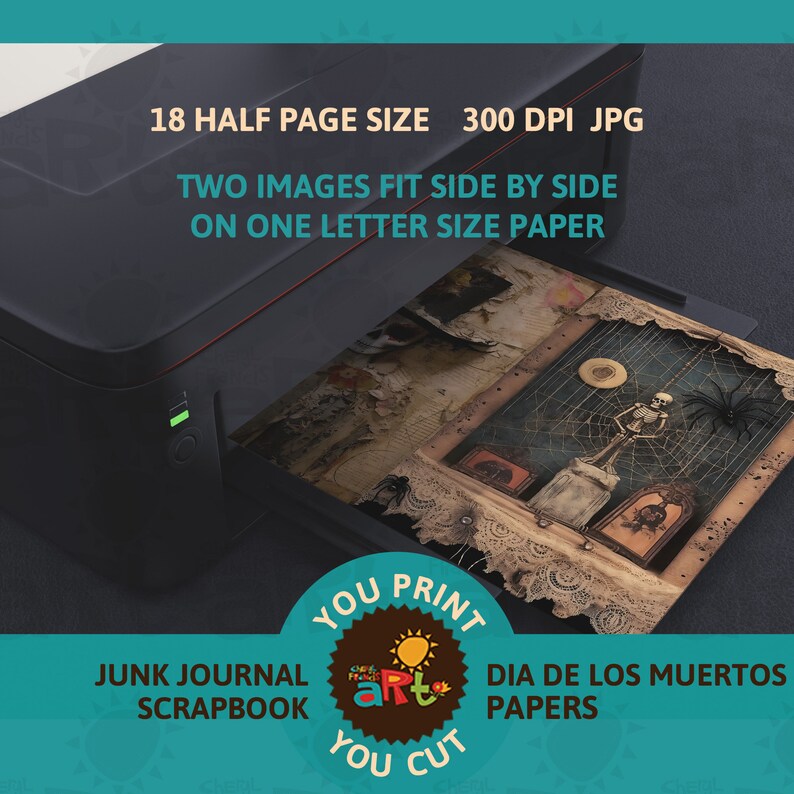 Day of the Dead, Dia De Los Muertos Scrap Collage Printable Junk ...