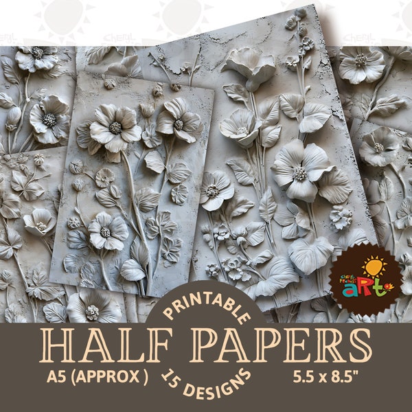 Botanical Bas Relief - Etsy