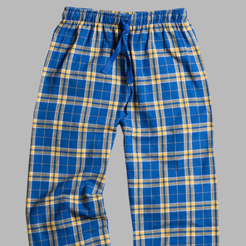 Plaid Pajama Pants Customized Sport Team Matching Color Wear | Etsy