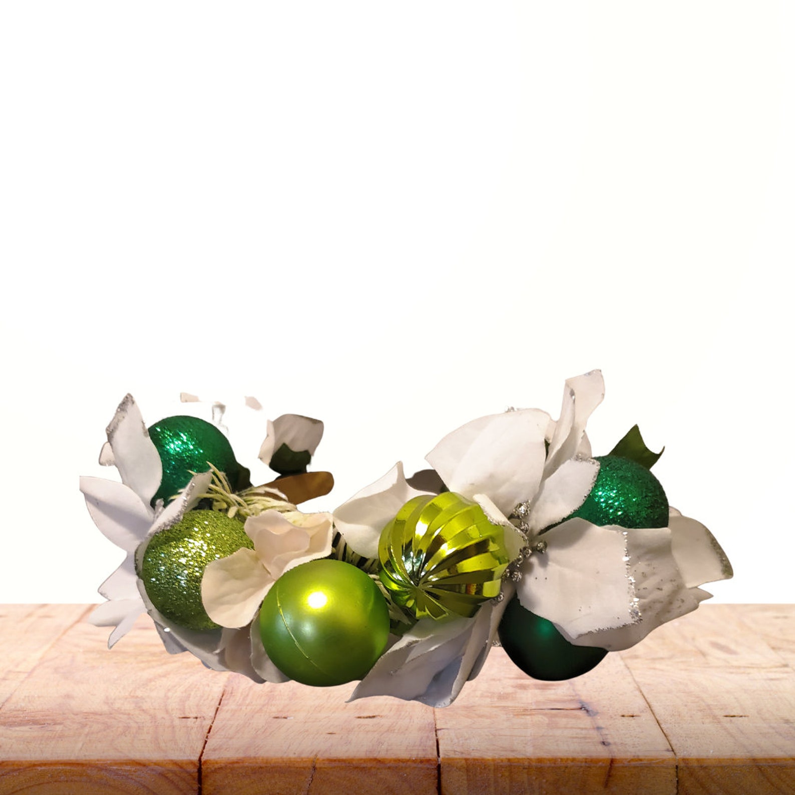 Christmas Holiday Crown With Ornaments, Pointsettia Headband ...