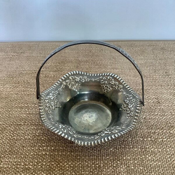 Silver Plate Basket - Etsy