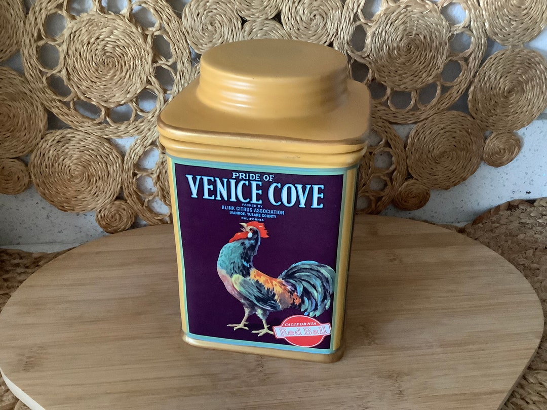 Oneida Vintage Label Collection Canister, Lidded Rooster Canister ...