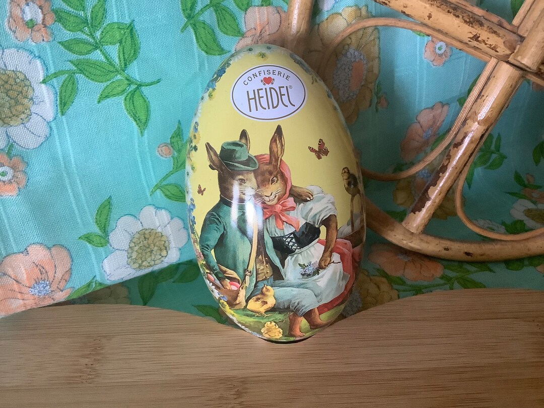 Heidel Enamel Egg, Tin, Easter Egg, Germany, Egg Tin - Etsy