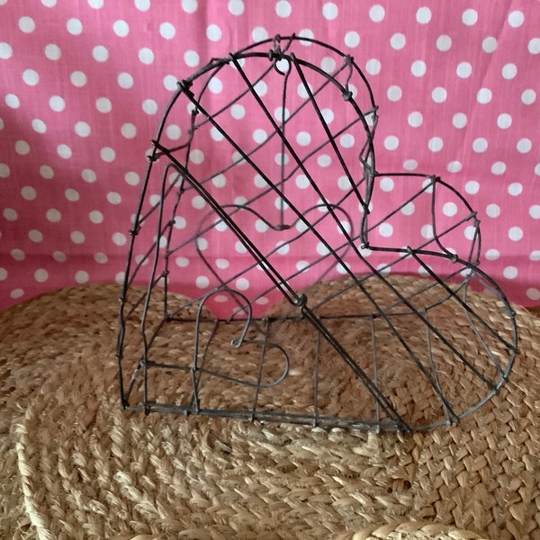 Wire Heart Basket - Etsy