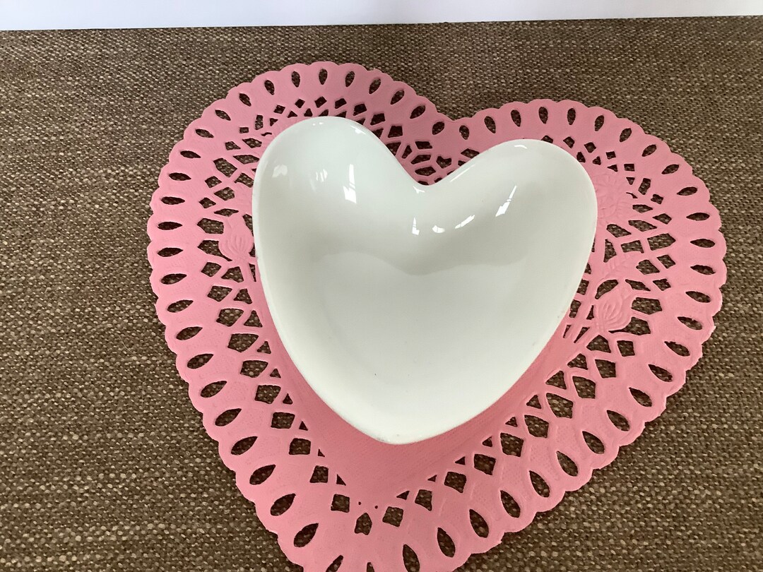 Brandani Italy Heart Dish, Trinket Dish, Porcelain Heart - Etsy