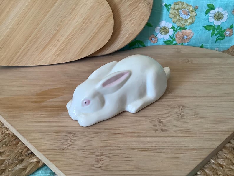Belleek Porcelain Resting Bunny, 8th Mark, Ireland, Collectible Belleek ...