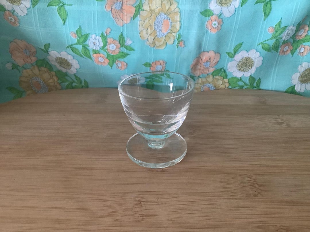 Vintage Clear Glass Egg Cup: Simple Dining - Etsy