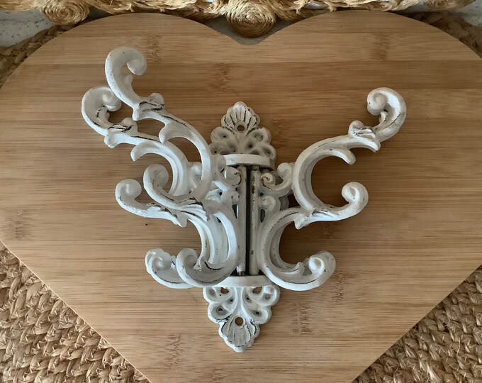 Cast Iron Shabby Chic Chippy Wall Hook, Five Rustic Chippy Cast Iron ...
