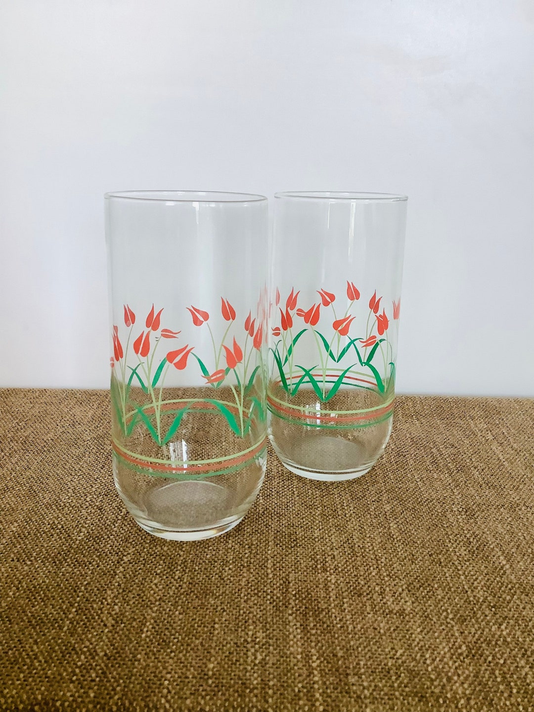 Corelle Tulip Tumblers Caseys Flowers Dutch Tulips - Etsy