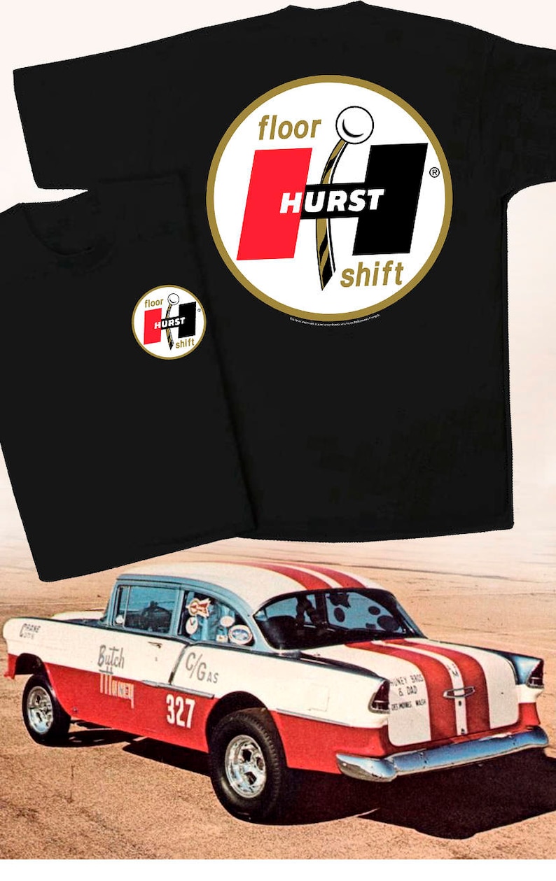 Hurst Gold Floor Shift Black T-shirt - HS #056 Hurst T-handle ...