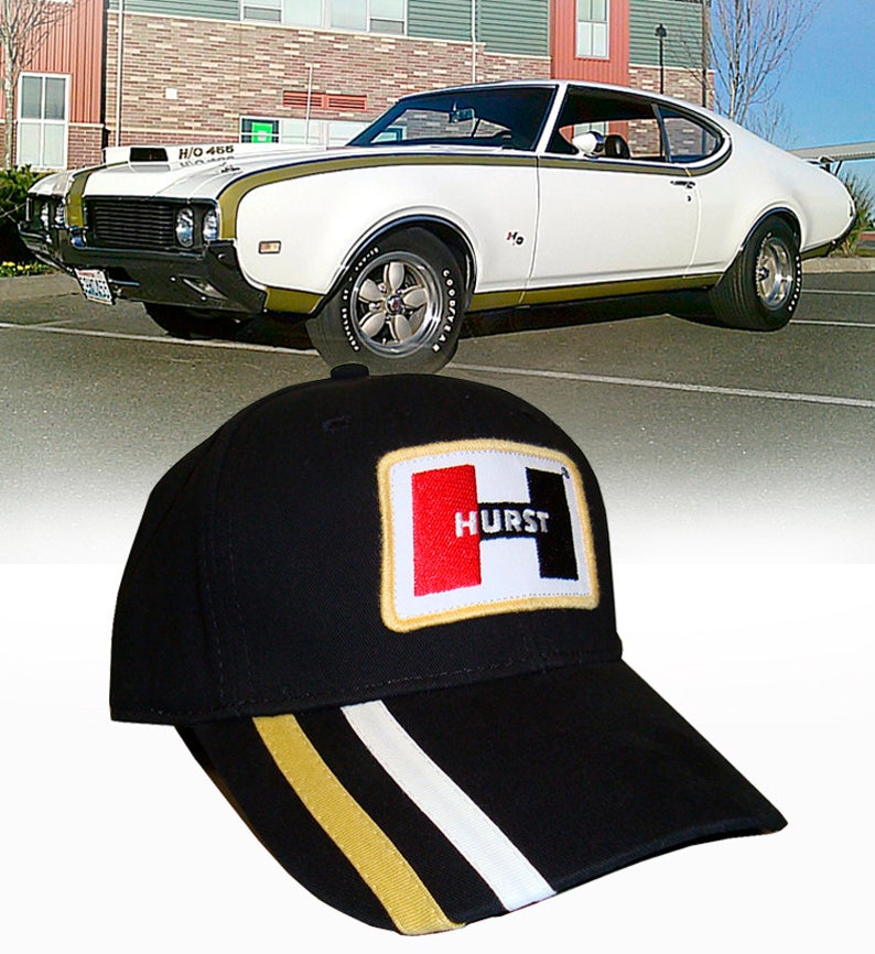 Hurst Double Stripe With Patch Hat - HH #300 Hurst Performance T-handle ...