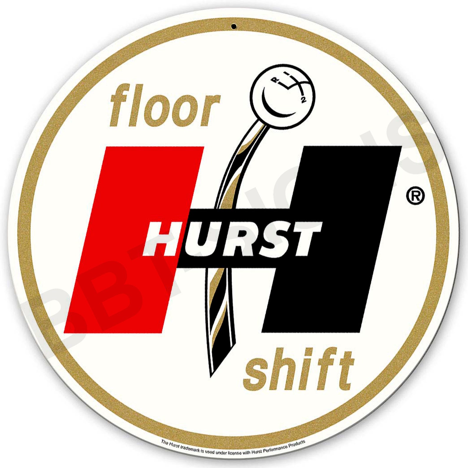 Hurst Gold Floor Shift Vintage Metal Sign BBT-055 - Gasser Shifter ...