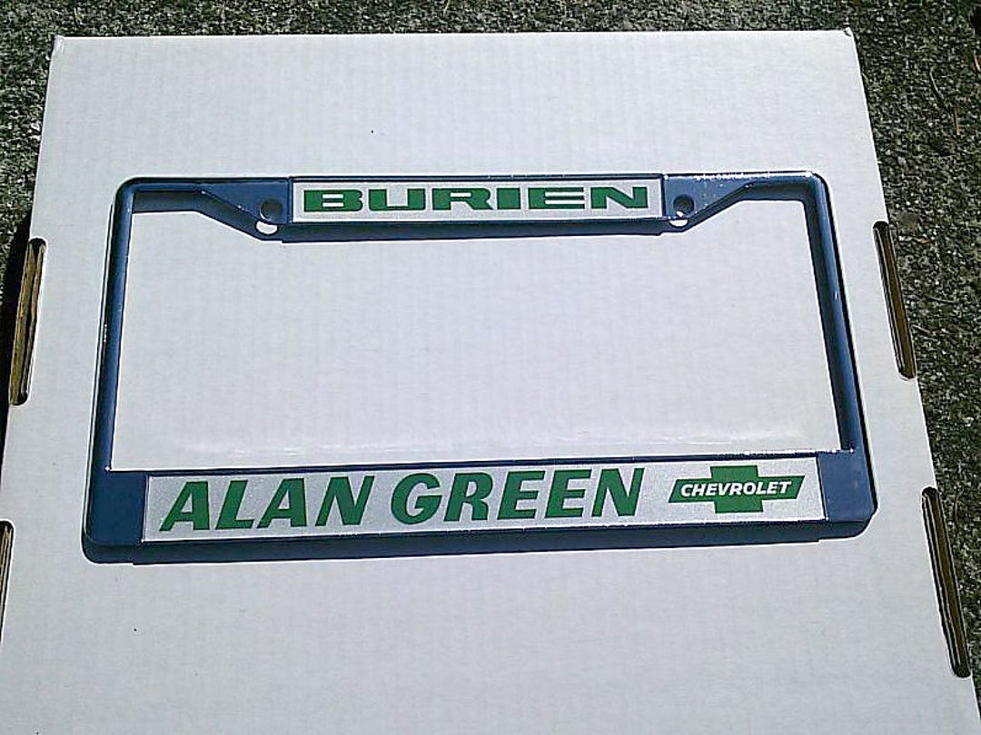 Alan Green Chevrolet License Plate Frame - Seattle Burien Chevy ...