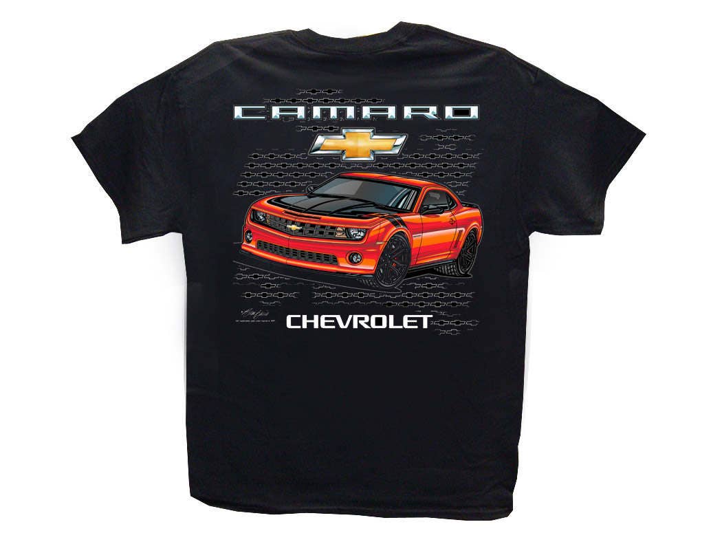 New Chevrolet Camaro Black T-shirt: HS #044 2010 2011 2012 2013 2014 ...
