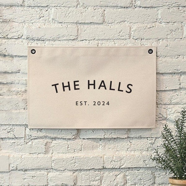 Last Name Canvas - Etsy