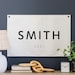 Personalized Canvas Sign Canvas Flag Last Name Sign | Etsy