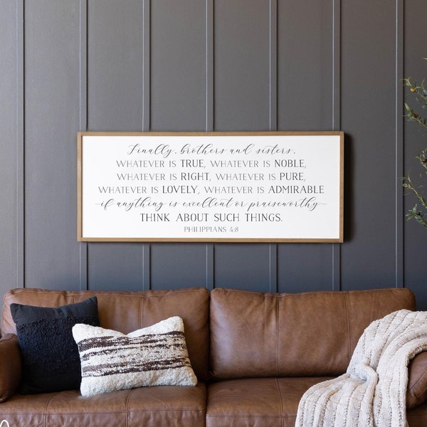 Philippians 4 8 - Etsy