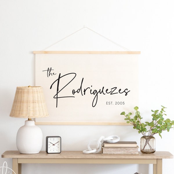 Last Name Wall Art - Etsy