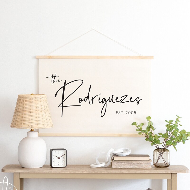 Last Name Wall Art - Etsy