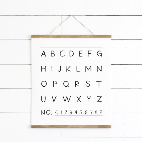 Alphabet Wood Sign Nursery Decor | Etsy