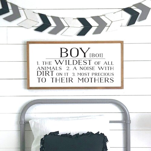 Brother Hood Wood Sign 18 Round Boys Room Decor Brotherhood | Etsy