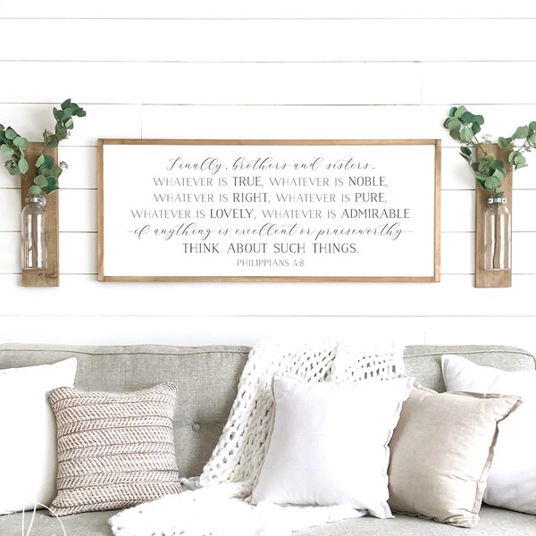 Philippians 4 8 - Etsy