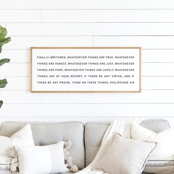 Philippians 4 8 - Etsy