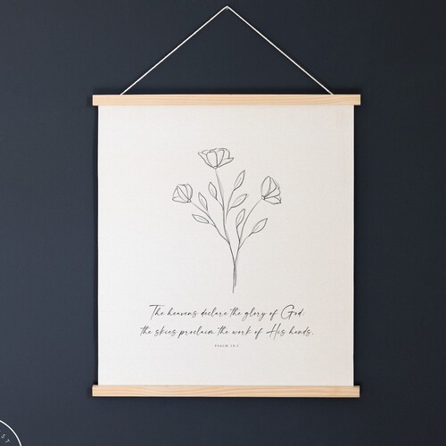The Heavens Declare the Glory of God Psalm 19:1 Hanging | Etsy