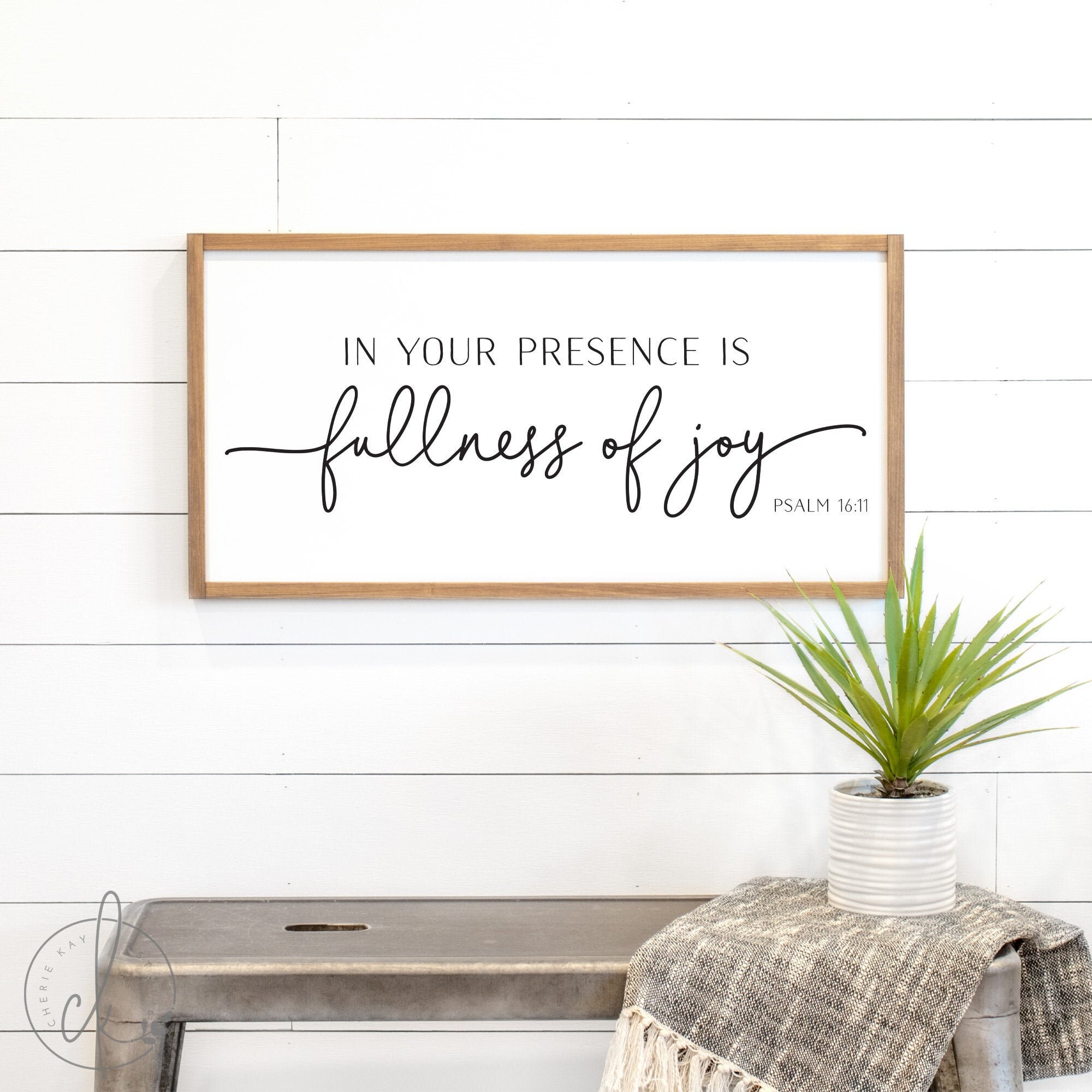 Scripture Sign in Your Presence is Fullness of Joy Sign | Etsy