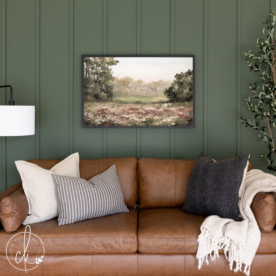 Meadow With Wildflowers Wall Art Botanical Art Framed - Etsy