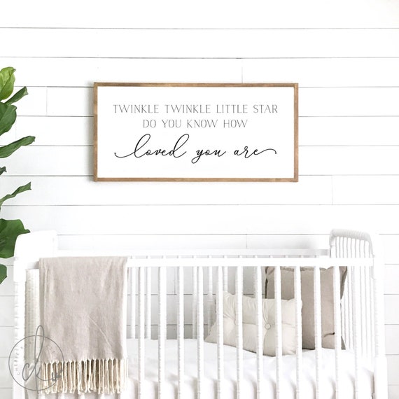 Twinkle Twinkle Little Star Sign Nursery Sign Nursery Room | Etsy