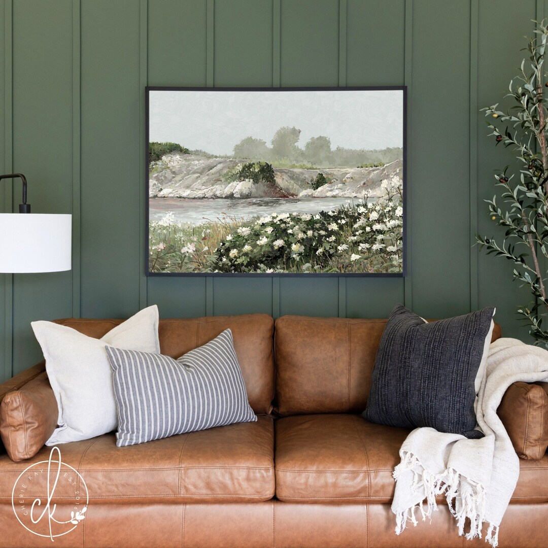 Spring Landscape Art Botanical Art Framed Wall Art - Etsy