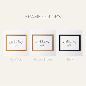 Personalized Girl Name Art | Wood Framed Canvas | Nursery Name Art ...