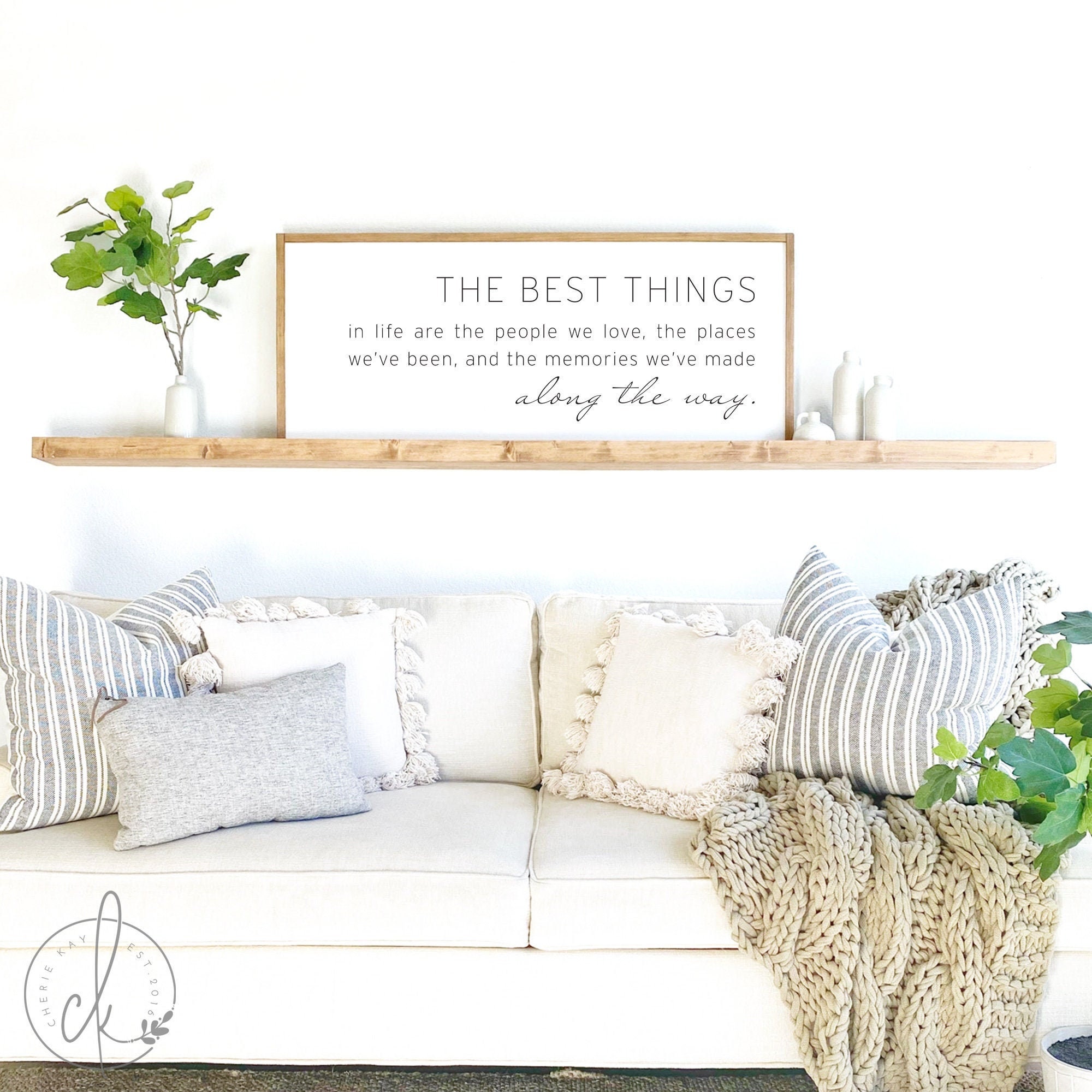 Inspirational Signs the Best Things in Life Sign Home | Etsy