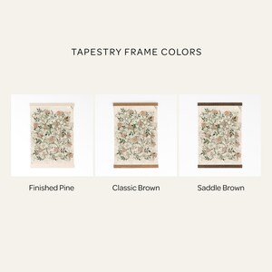 Botanical Canvas Tapestry Vintage Floral Textile Wall Hanging Boho Home ...