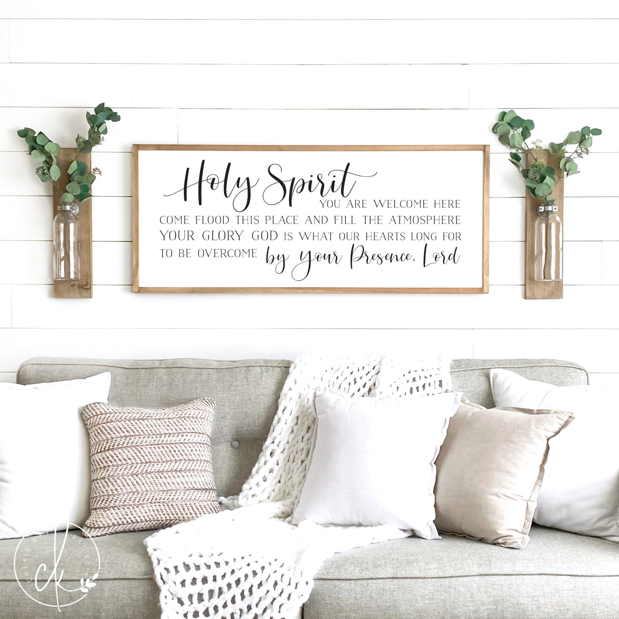 Holy Spirit You Are Welcome Here Sign Scripture Signs - Etsy