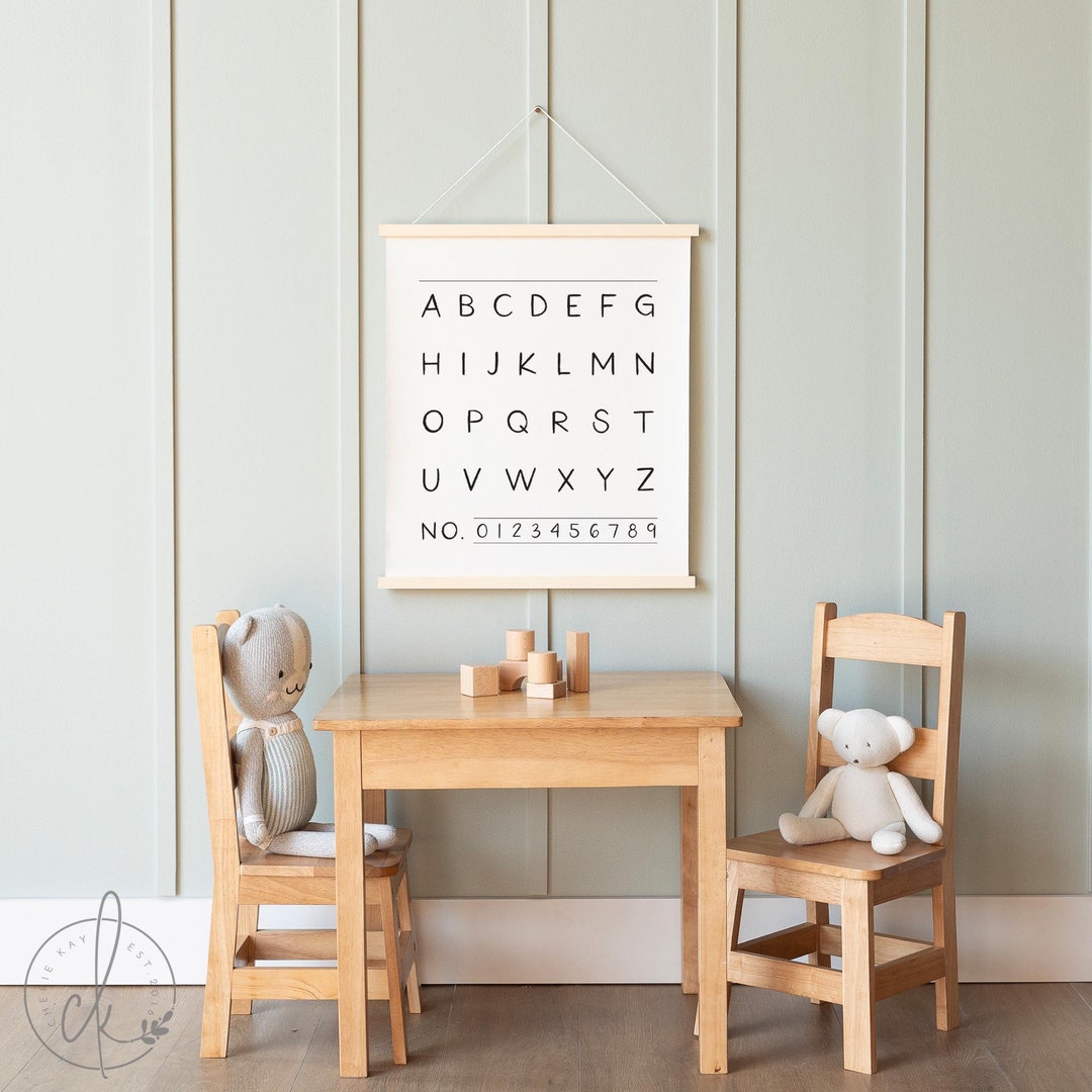 Alphabet Wall Art | Classroom Decor | Playroom Wall Decor | Kids Room ...