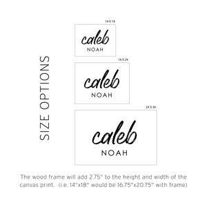 Personalized Nursery Name Sign, Custom Wood Framed Wall Art, Boys Room ...