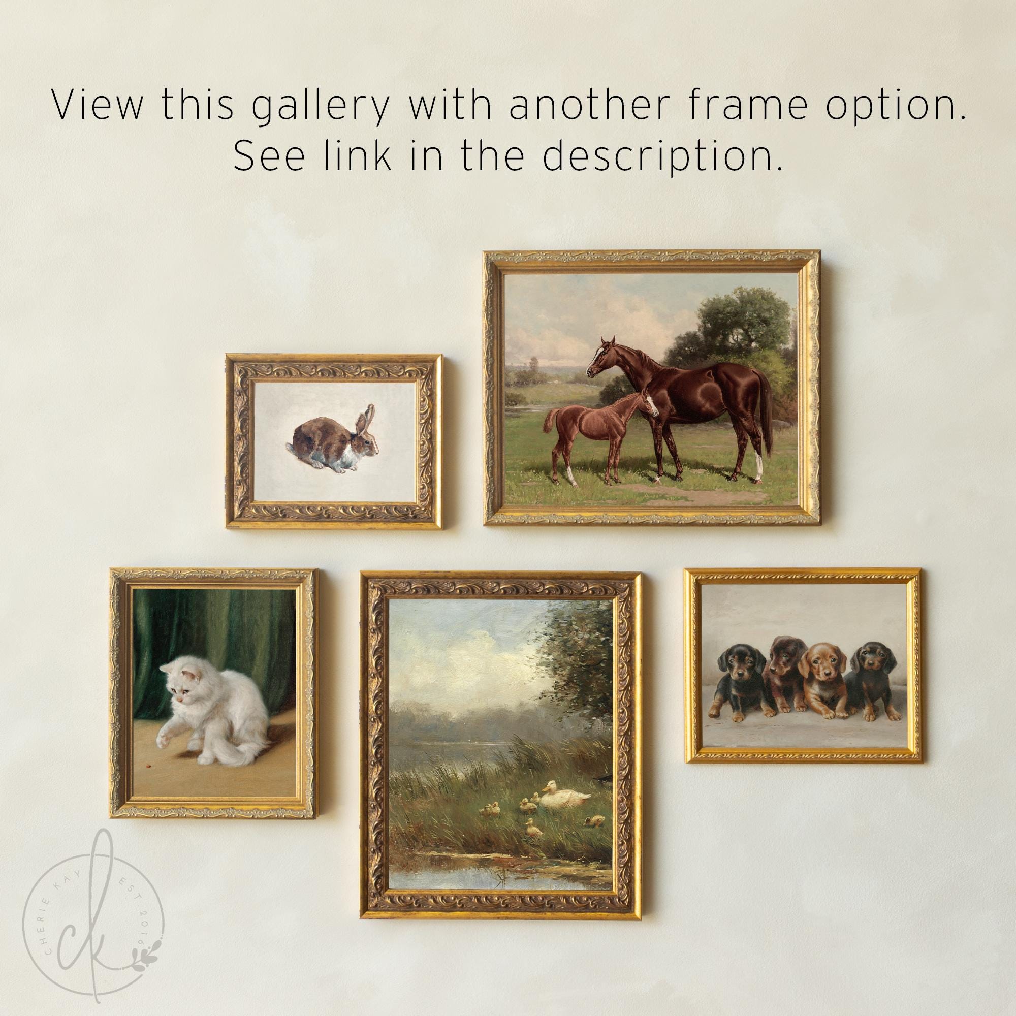 Animal Gallery Wall Art Collage | Framed or Unframed Nursery Decor ...