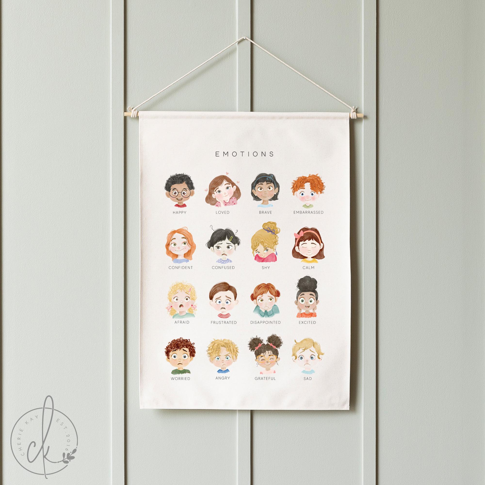 Emotions and Feelings Chart | Classroom Decor | Preschool & Toddler ...