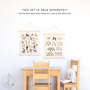 Animal Numbers Chart | Fabric Wall Hanging | Classroom Decor | Kids ...
