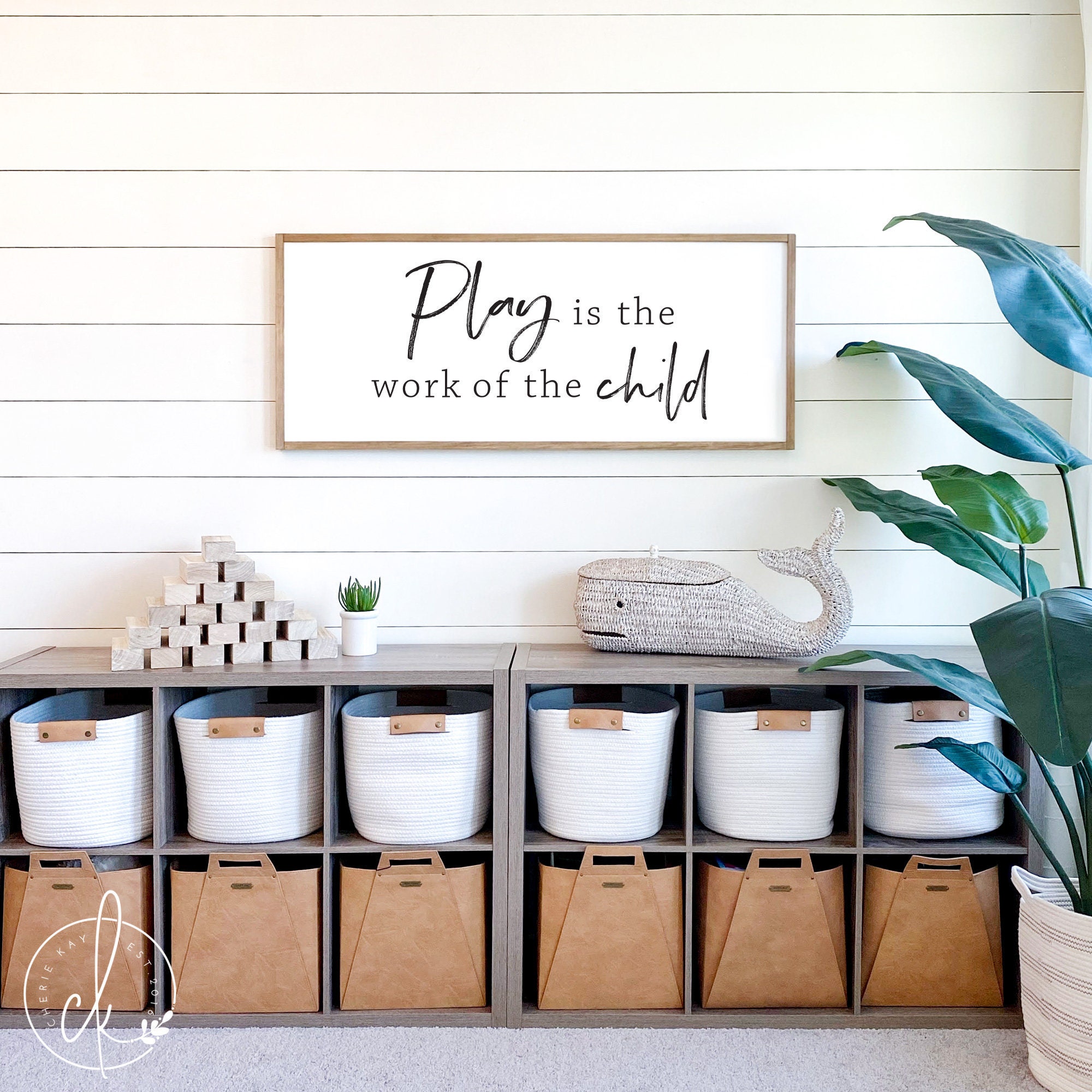 Play is the Work of the Child Sign Playroom Sign Kids Room - Etsy