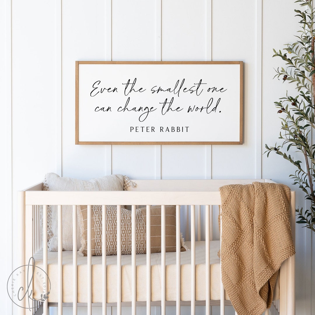 Even the Smallest One Can Change the World | Framed Wall Art | Nursery ...