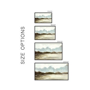 Framed Lake Landscape Art Framed Wall Art Living Room Wall - Etsy