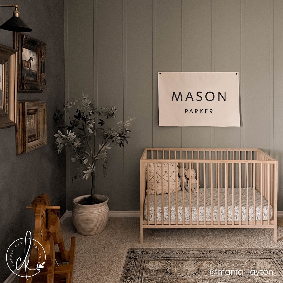 Personalized Baby Name | Canvas Flag | Nursery Name Sign | Custom Name ...