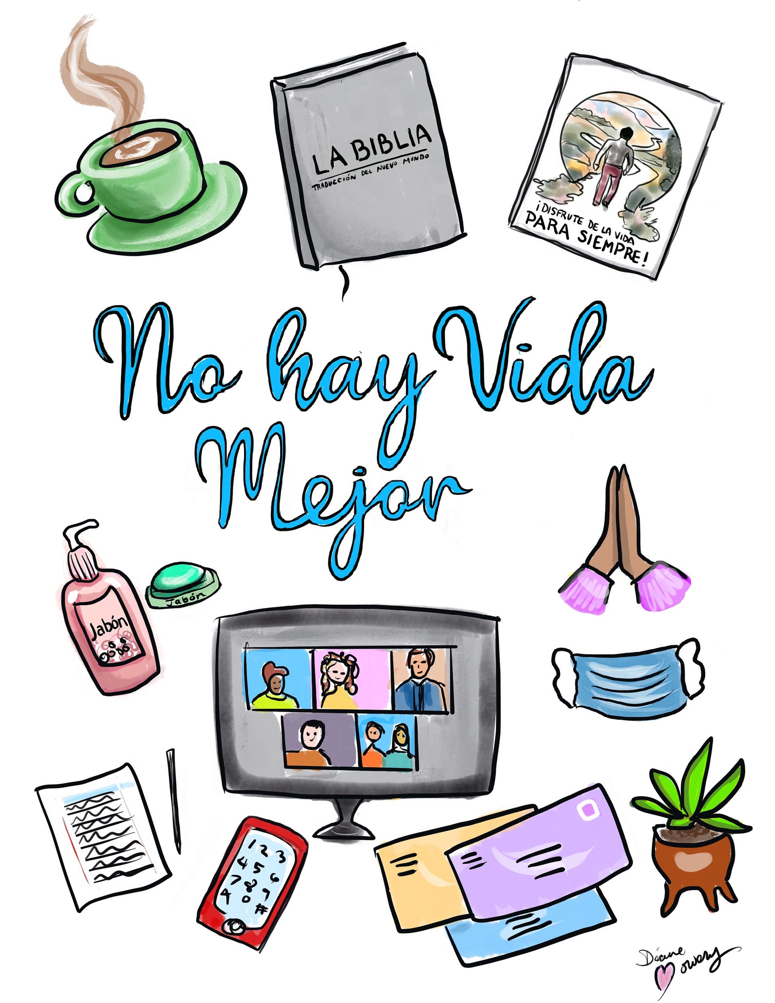No Hay Vida Mejor Print DIGITAL JW Spanish Print Best Life - Etsy Canada